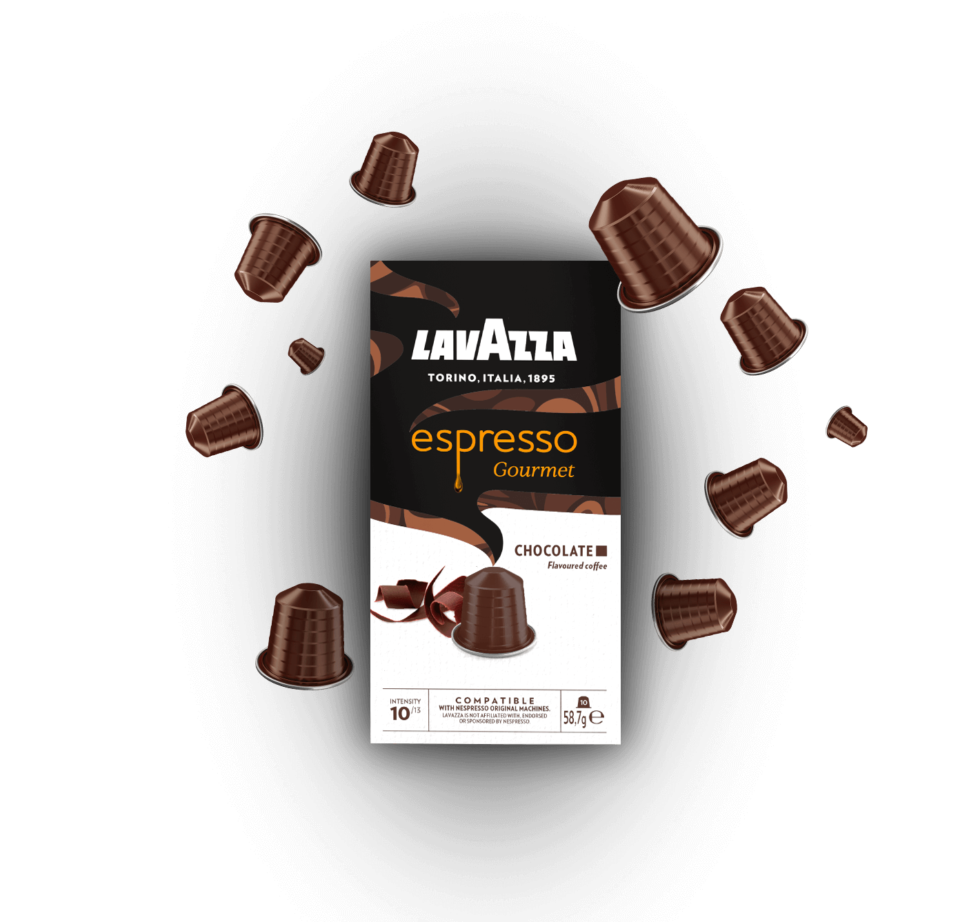 Espresso Gourmet Chocolate Kaffeekapseln kompatibel | Lavazza
